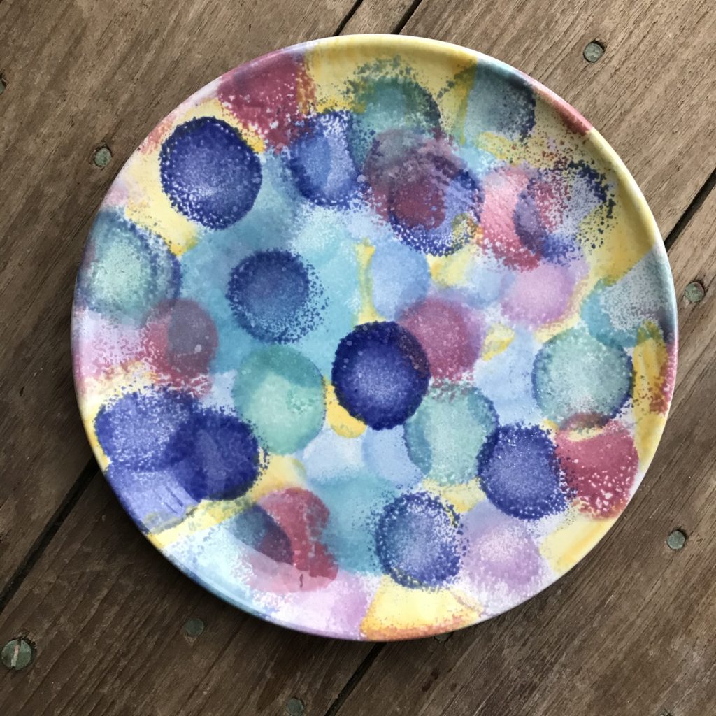 Spongy Spotty Plate • 2Spots Ceramics - Handmade Pottery in Winchester ...